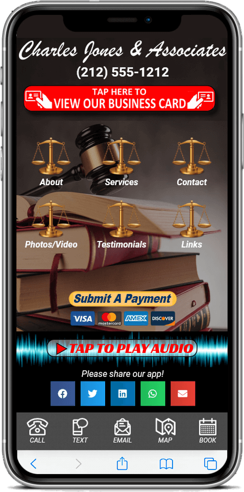 eBusiness Card App – We can convert a paper business card into an app!